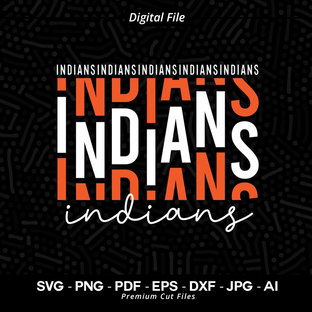 Indios apilados SVG PNG, Indios svg, Indio svg, Tipografía india ...