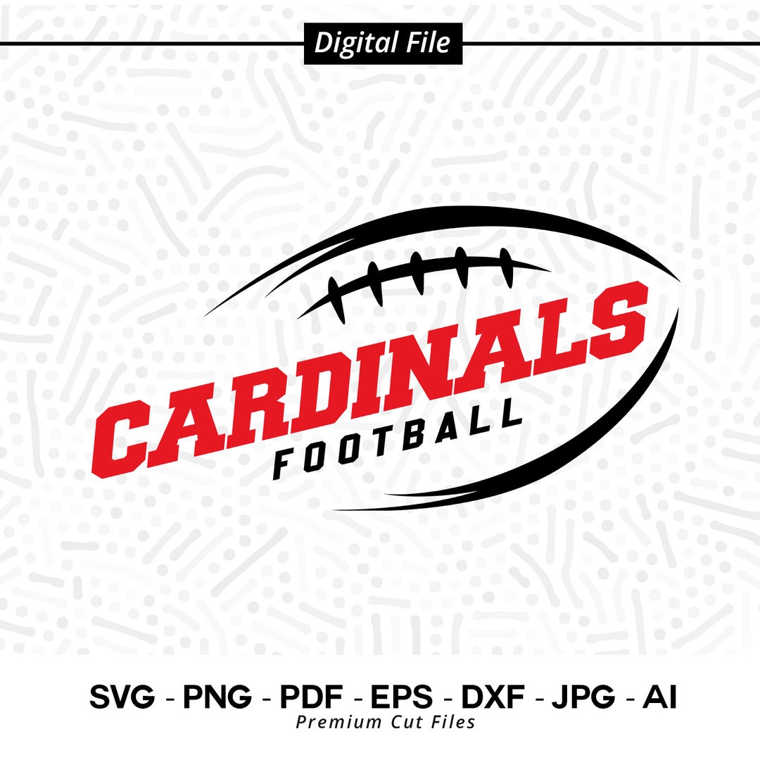 Cardinals Football SVG PNG, Cardinals, Football Svg, Cardinal ...