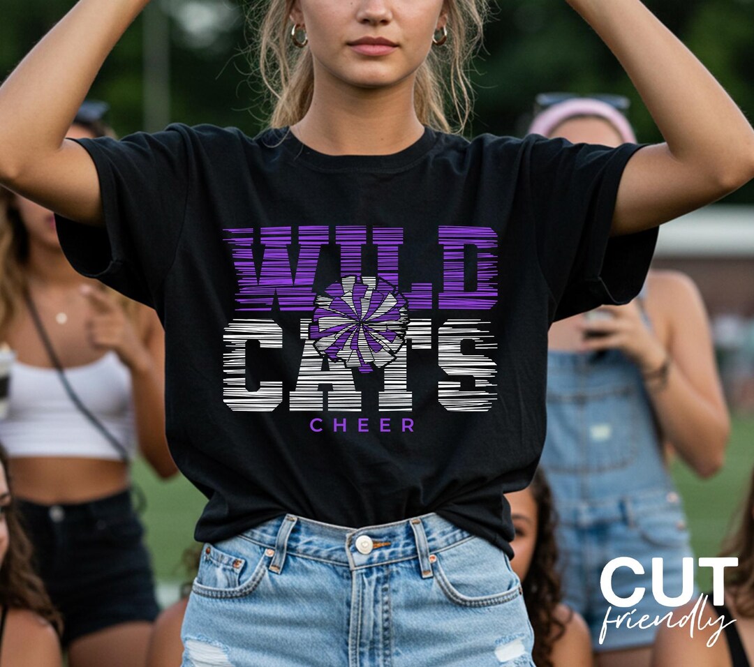 Wildcats Cheer SVG PNG Design, School Spirit Game Day (digital Download ...