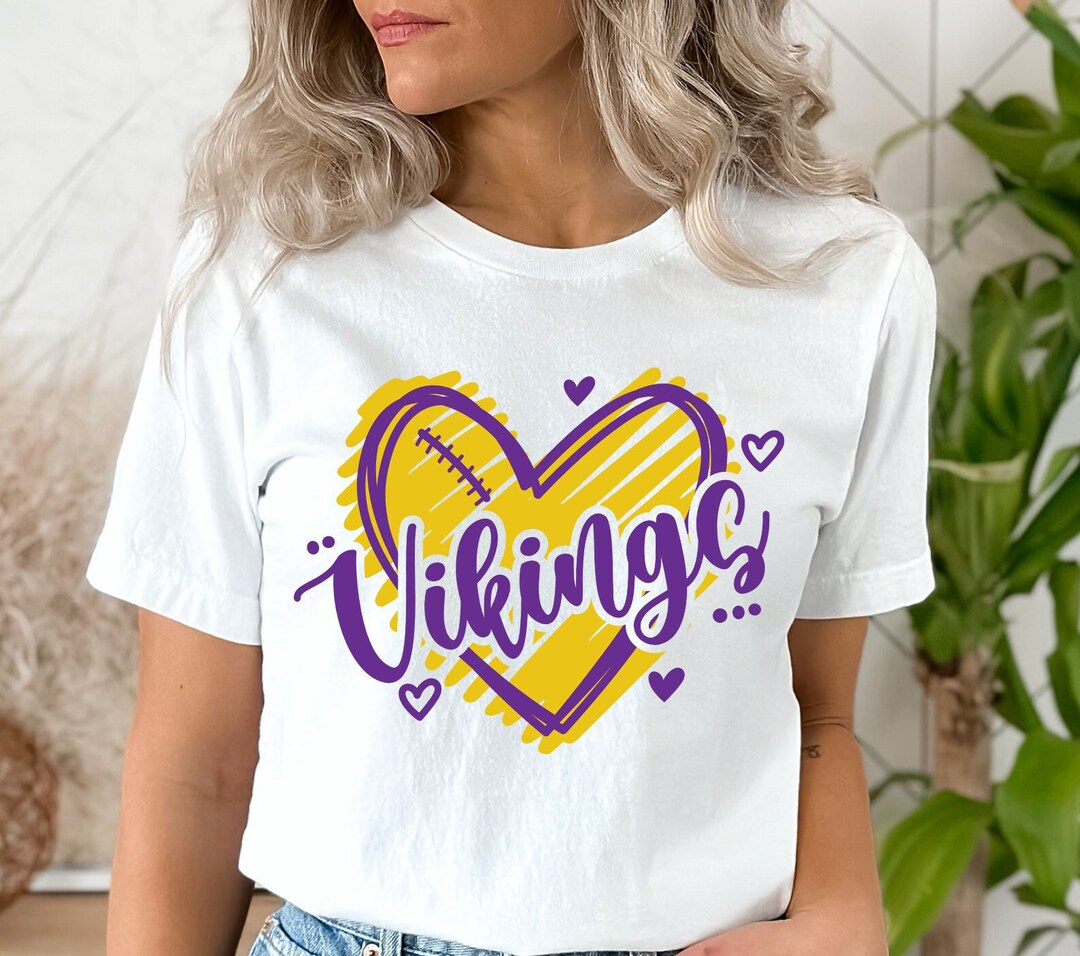 Vikings SVG PNG Vikings Heart Svg Vikings Football Svg - Etsy