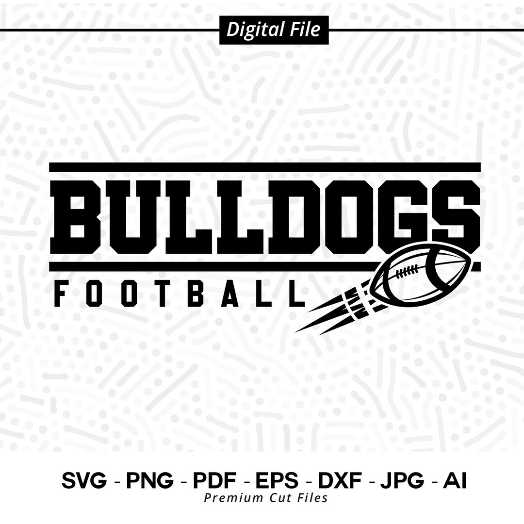 Football Svg, Bulldogs, Football, Svg, Bulldog Football Svg, Bulldog ...