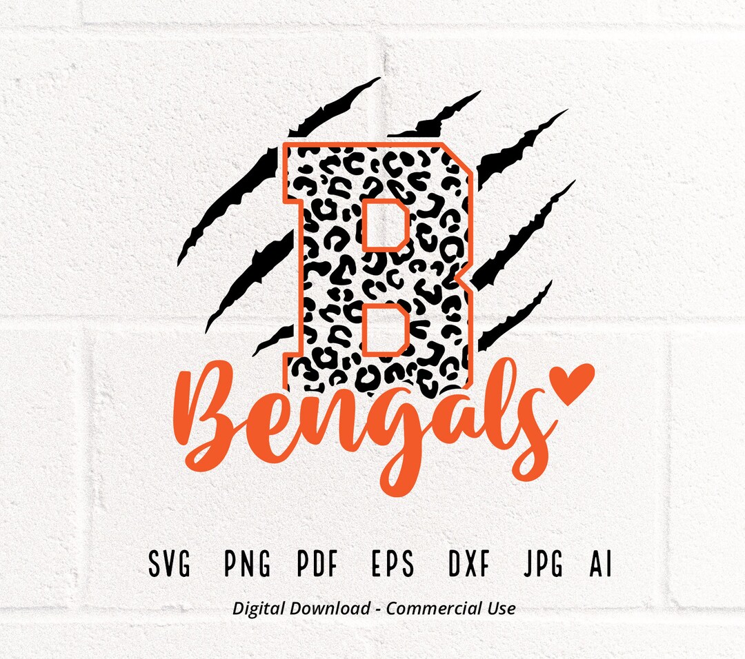 Bengals Claw SVG, Claw Scratch Svg, Leopard Bengals Svg, Bengals Paw ...