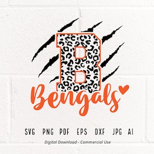 Bengals Claw SVG, Claw Scratch Svg, Leopard Bengals Svg, Bengals Paw ...