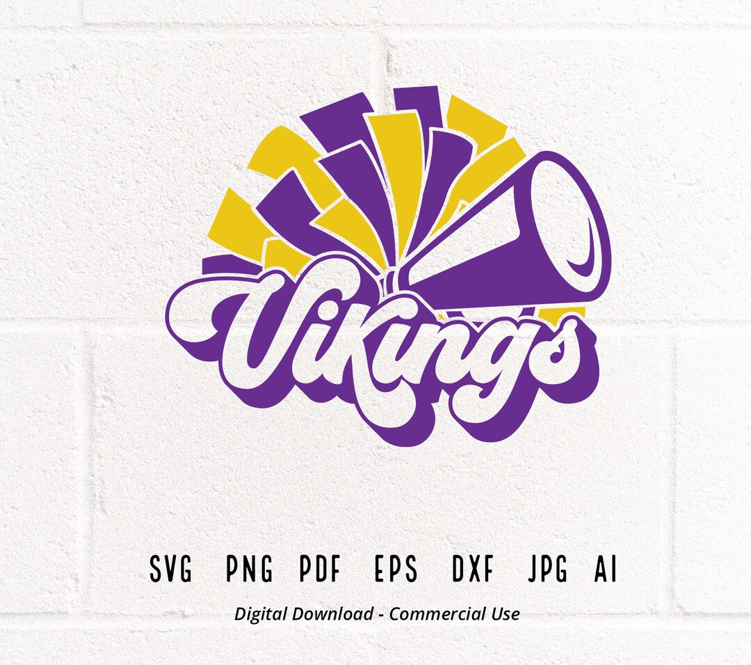 Vikings Cheer SVG PNG, Vikings Mascot Svg, Vikings Svg, Vikings Shirt ...