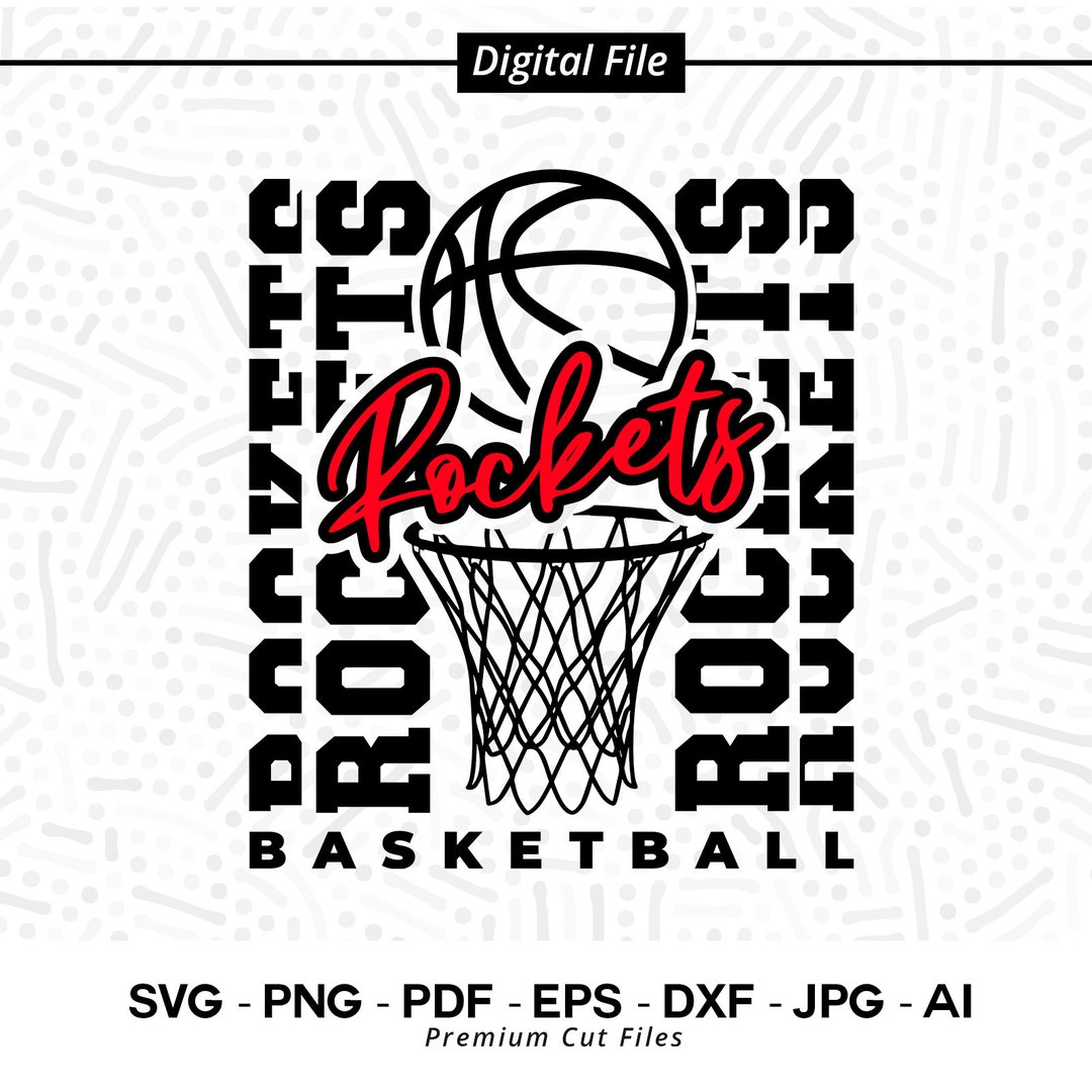 Rockets Basketball SVG PNG, Team Pride Cut File - Etsy