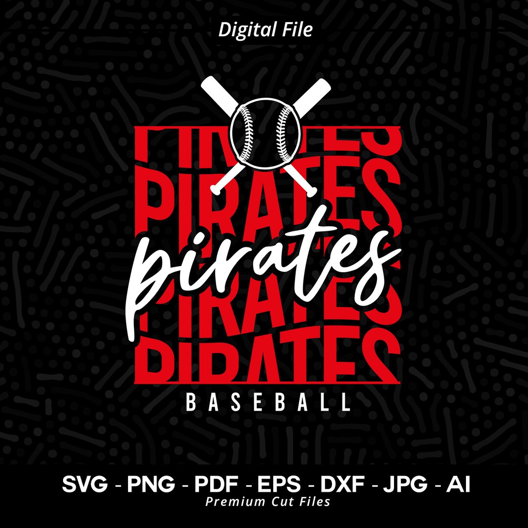 Pirates Baseball SVG PNG, Pirates, Pirate, Baseball Svg, Baseball Shirt ...
