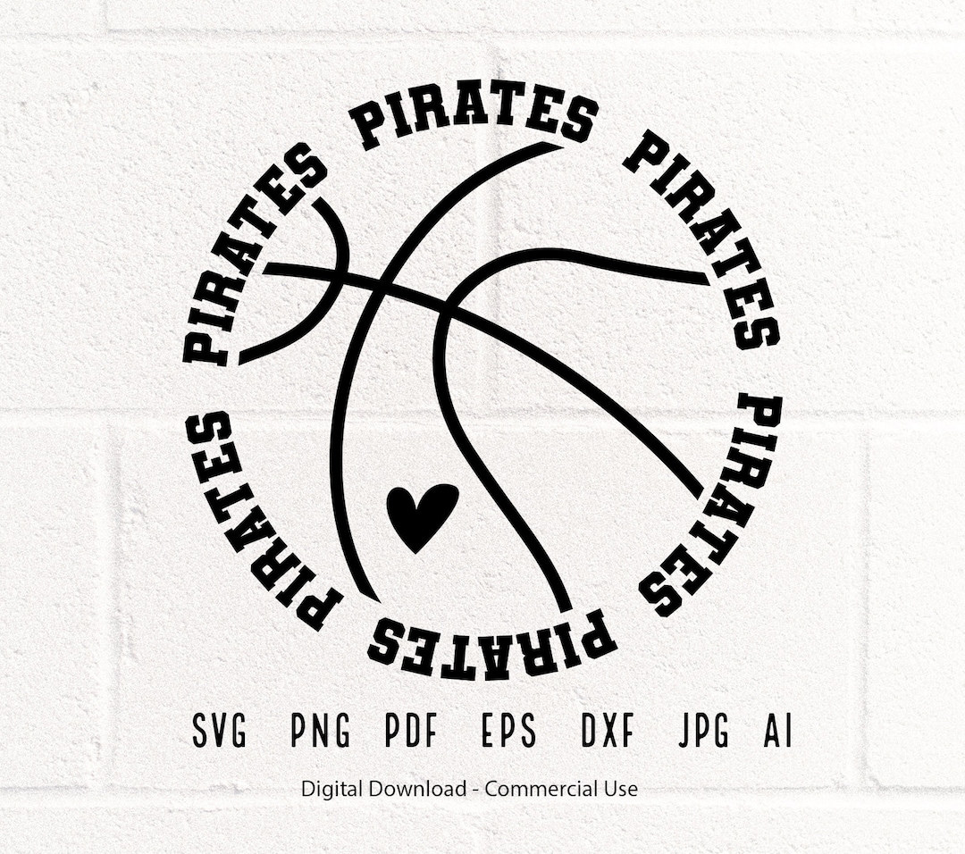 Pirates Basketball SVG PNG, Pirates Mascot Svg, Pirates Svg,pirates ...