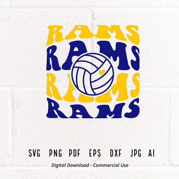Rams Volleyball - Etsy
