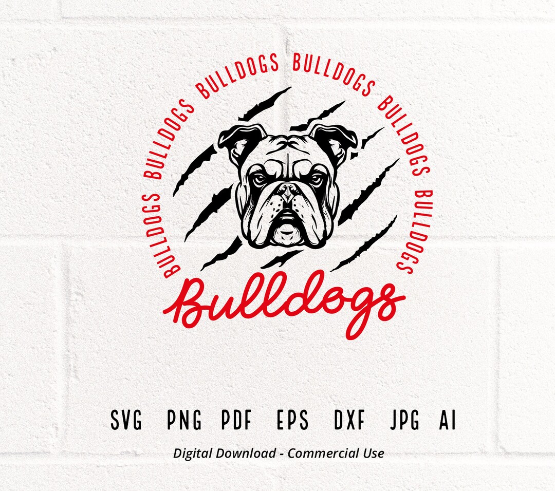 Bulldogs SVG PNG, Bulldogs Face Svg, Bulldogs Claw Svg, Bulldogs Mascot ...