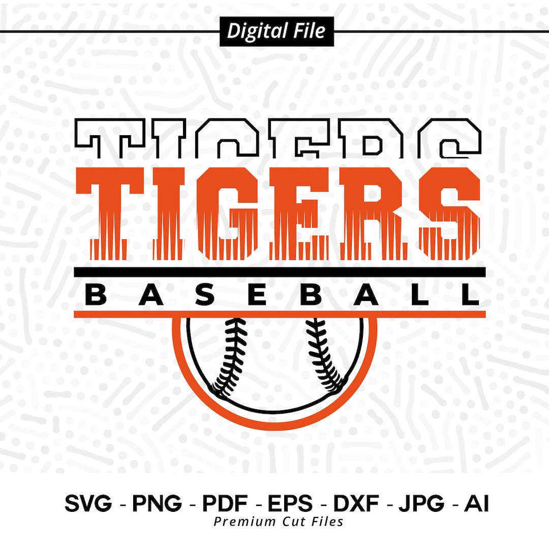 Tigers Baseball SVG PNG, Baseball Svg, Tigers Svg, Baseball Shirt Svg ...