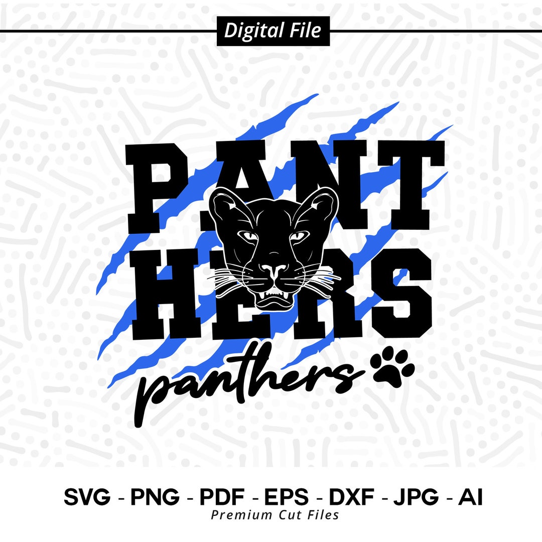 Panthers SVG PNG, Panthers Face Svg, Panthers Claw Svg, Panthers Paw ...