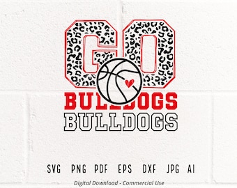 Go Bulldogs Leopard PNG/SVG - Etsy
