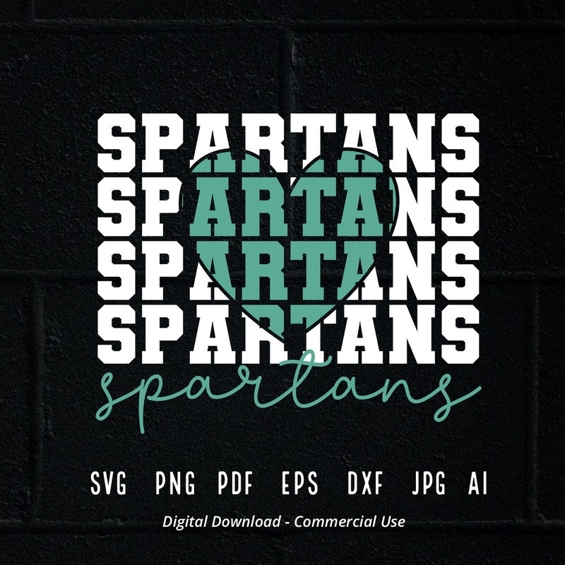 Spartan Heart Svg - Etsy