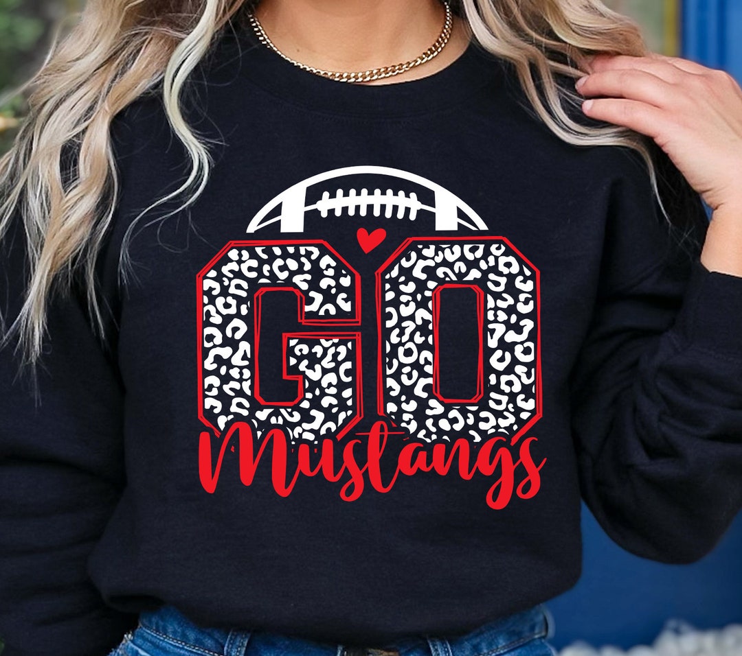 Leopard Go Mustangs SVG Mustangs Football Svg Mustangs Svg - Etsy