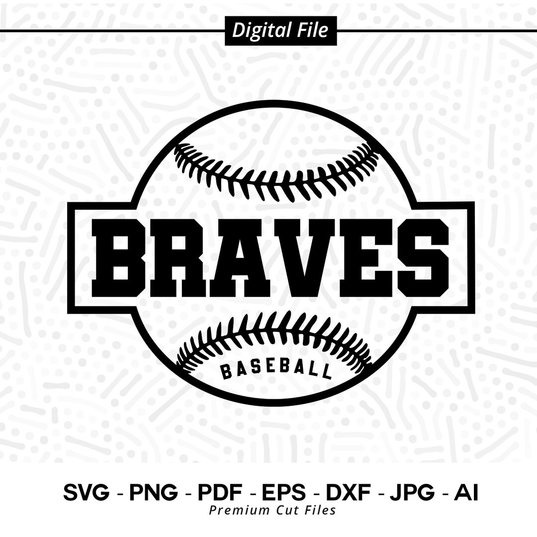 Baseball SVG PNG, Braves, Baseball, Svg, Brave Baseball, Brave, Brave ...