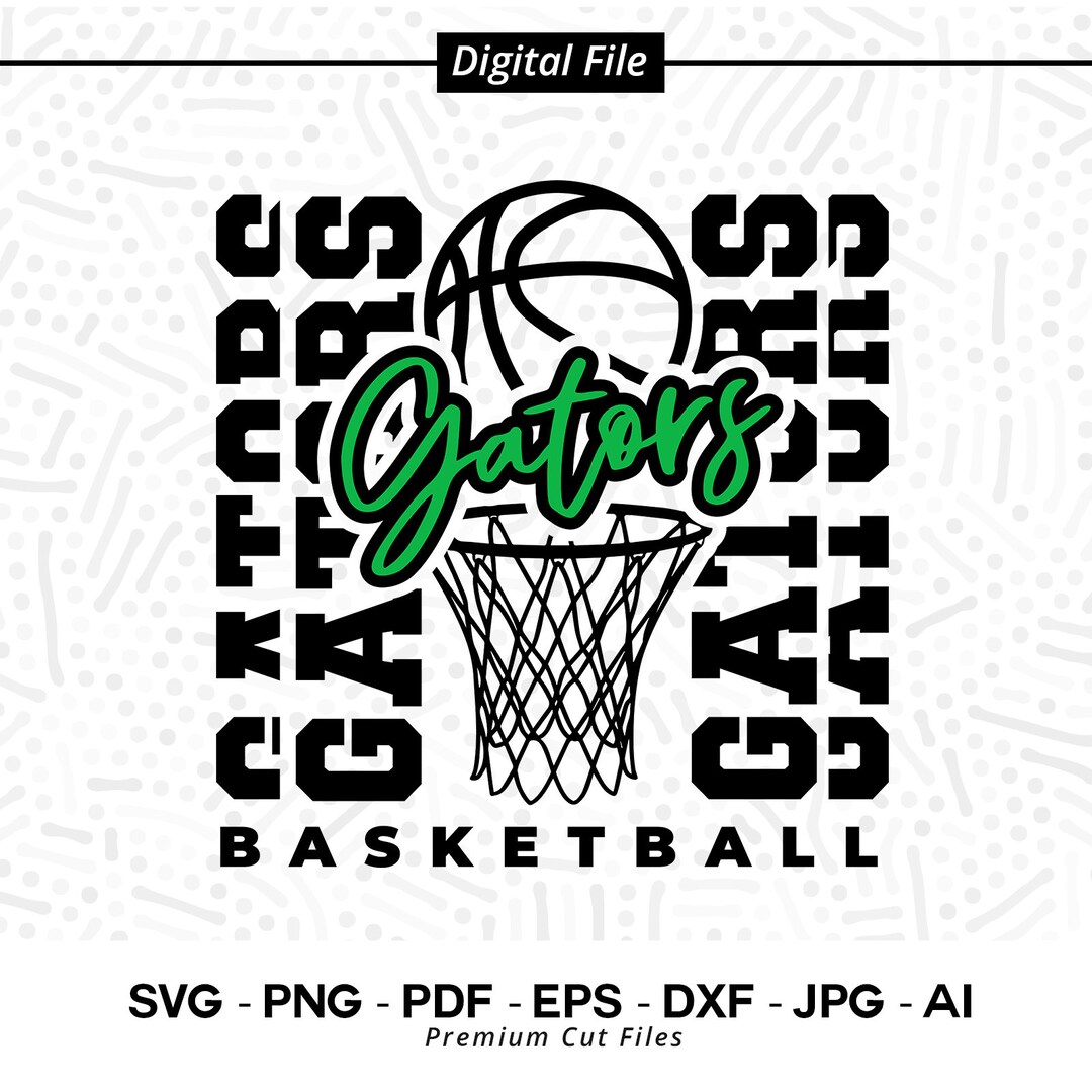 Gator SVG PNG, Gator Basketball Svg, Gators, Basketball Svg, Gator ...