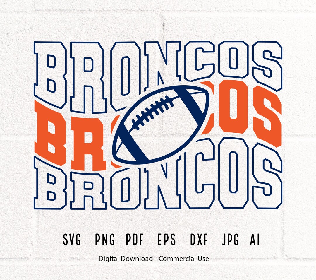 Bronco Football Svg, Bronco, Broncos, Football Svg, Png, Sublimation ...