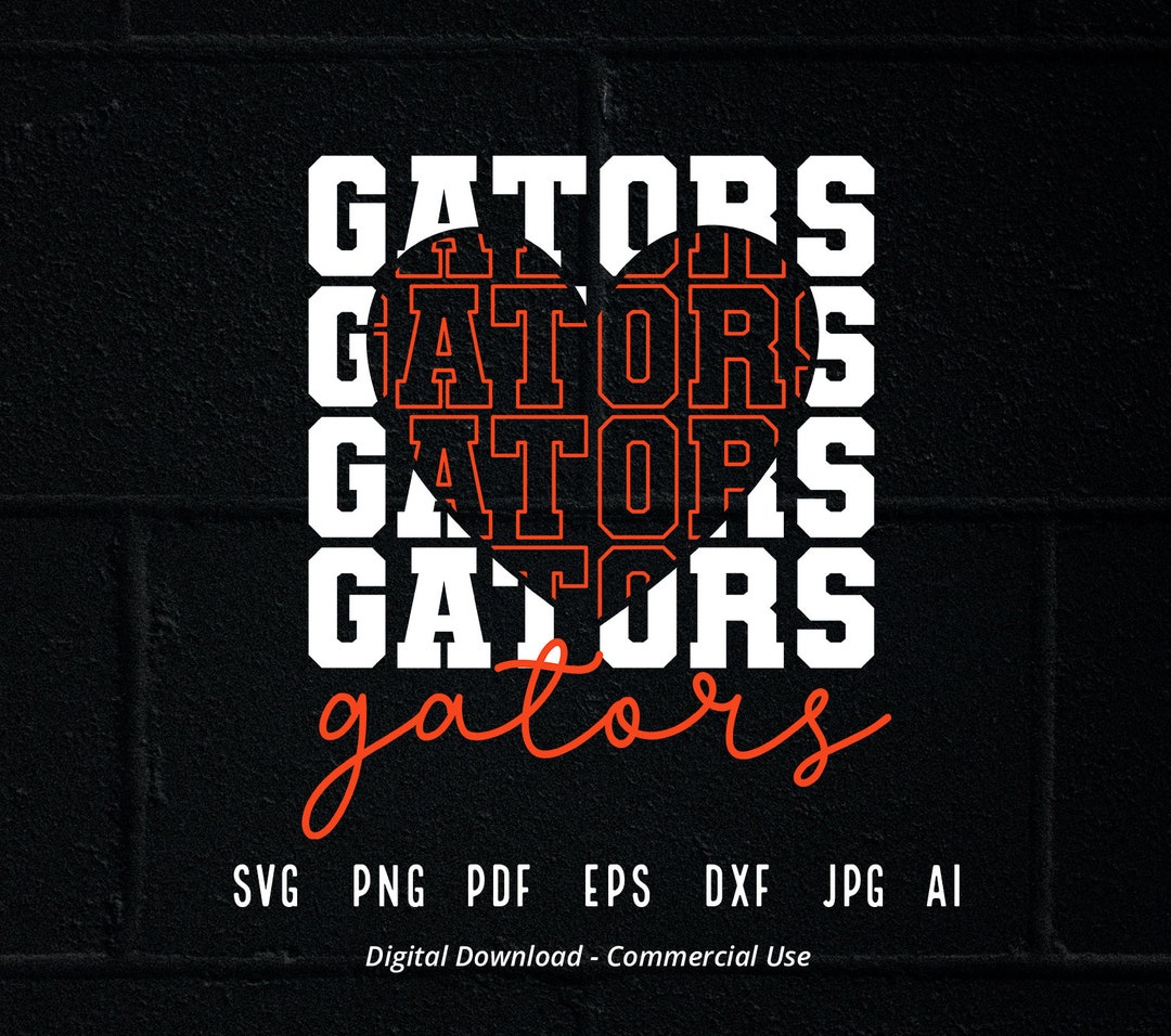 Stacked Gators SVG, Gators Mascot Svg, Gators Svg, Gators School Team ...