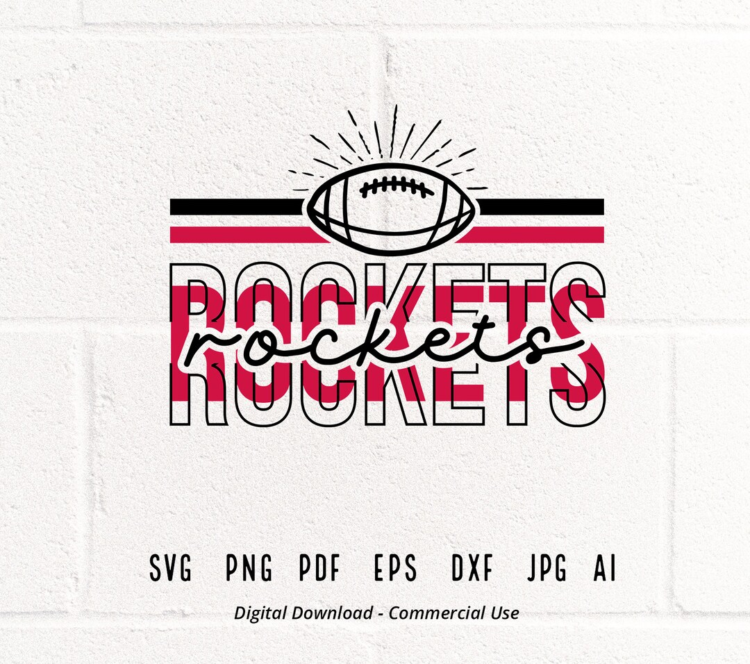 Rockets Football SVG PNG, Rockets Mascot Svg, Rockets Svg, Rockets ...