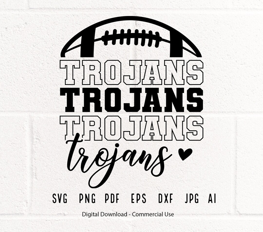 Trojan Football Svg, Trojan, Trojans, Football Svg, Png, Sublimation ...
