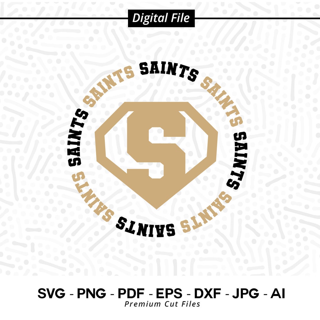 Saints SVG PNG, Saint, Hero Svg, Saints Mascot Svg, Saints Cheer Svg ...