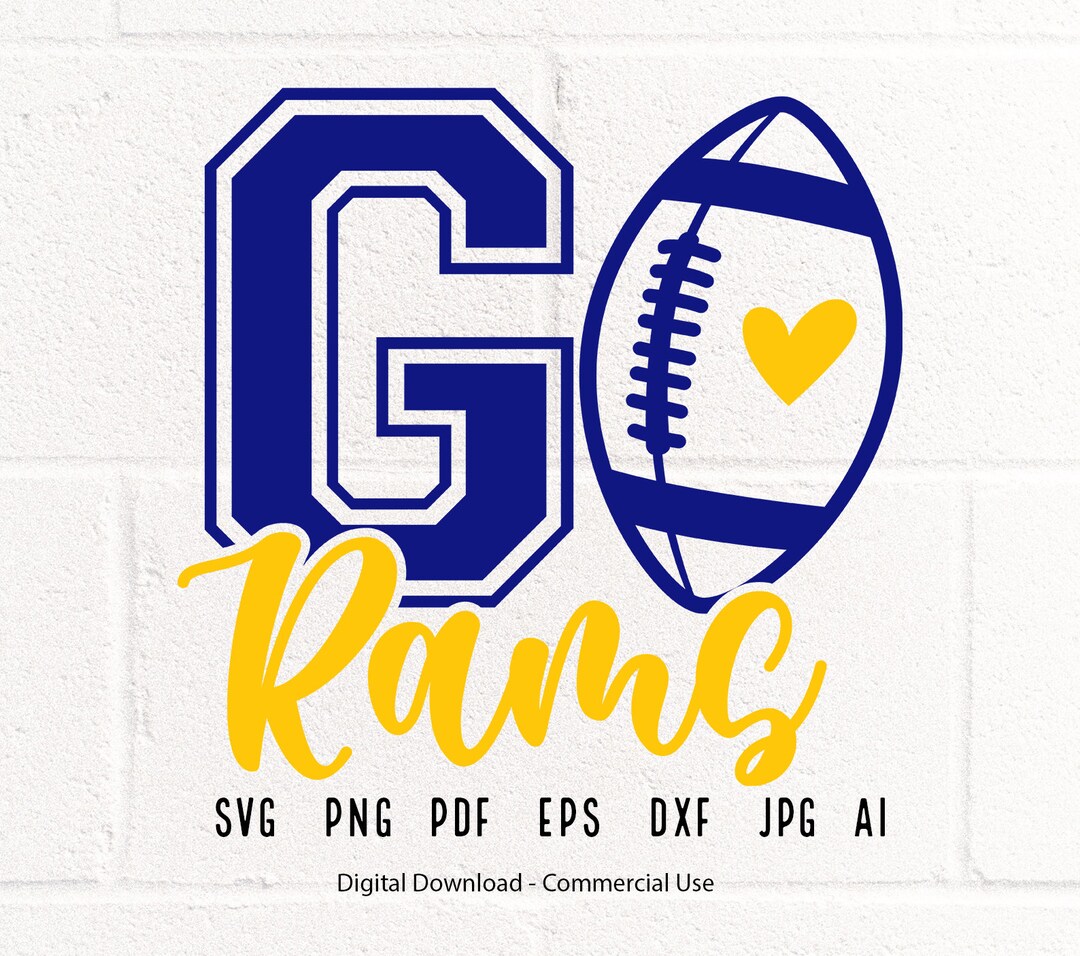 Rams SVG PNG, Rams Football Svg, Rams Svg, Rams Mascot Svg, Rams Shirt ...
