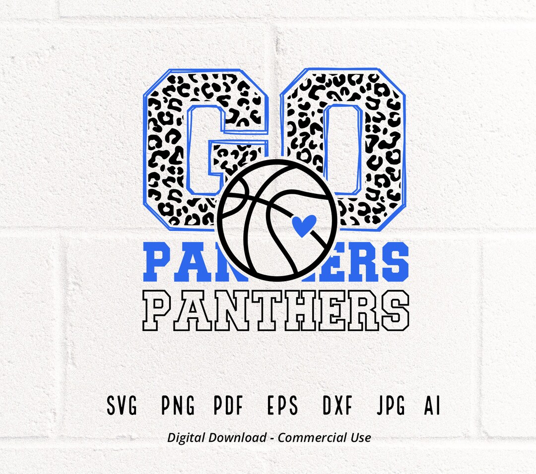 Go Panthers SVG PNG, Leopard Go Panthers Svg, Panthers Mascot Svg ...