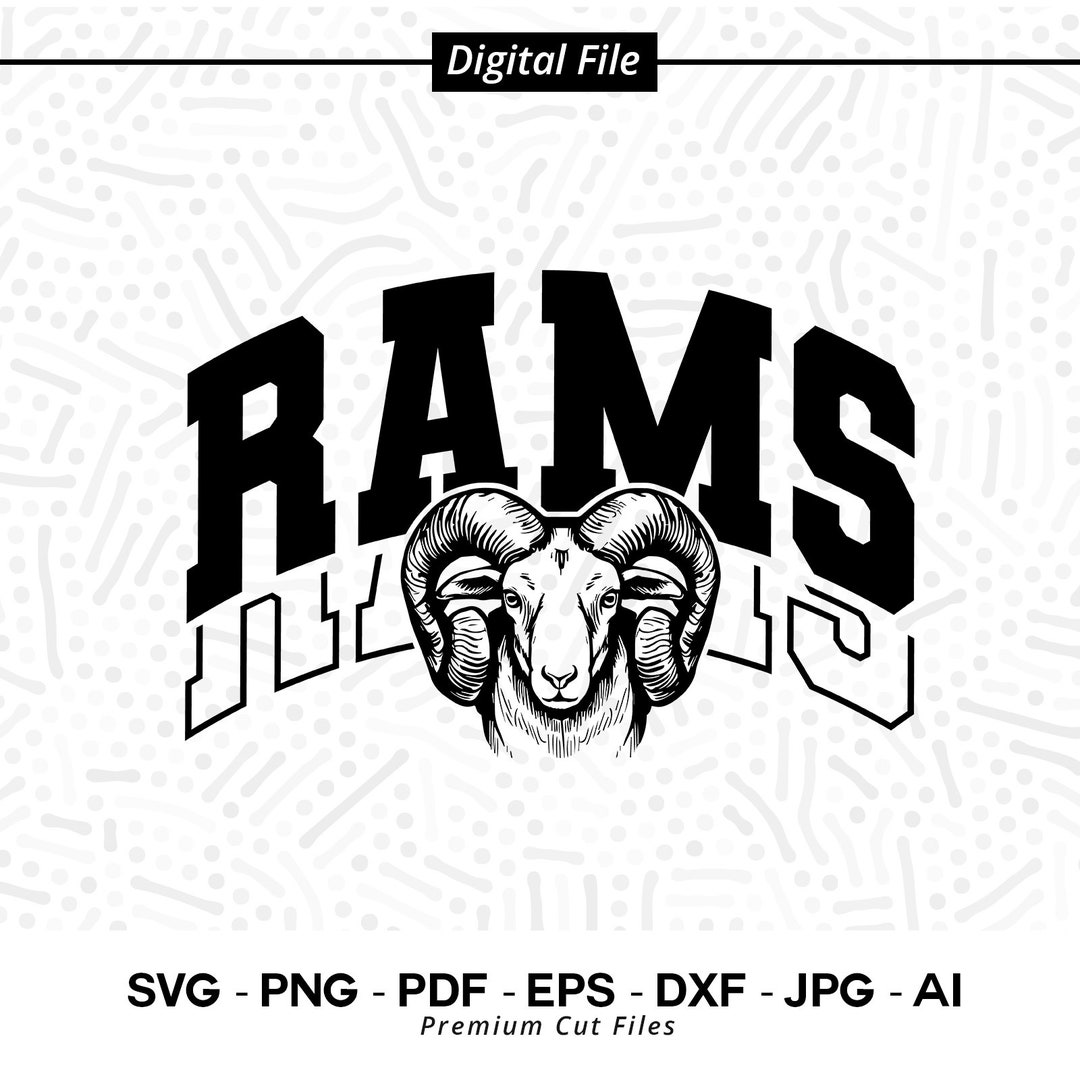 Rams SVG PNG, Rams Face Svg, Ram Svg, Rams , Rams Cheer Svg, Rams Vibes ...