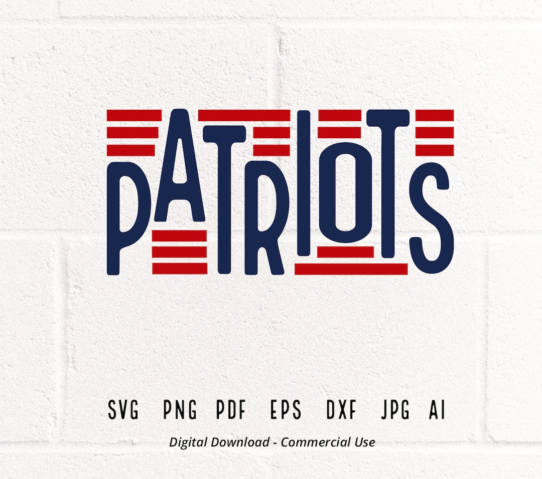 Patriots SVG PNG, Patriots Mascot Svg, Patriots Cheer Svg, Patriots ...