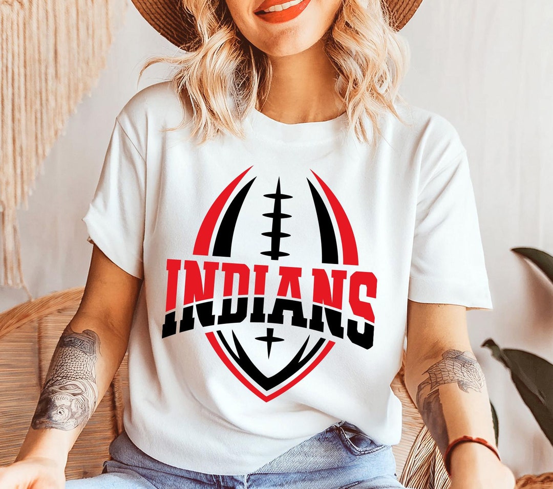 Indians Football SVG PNG, Indians Mascot Svg, Indians Svg, Indian ...