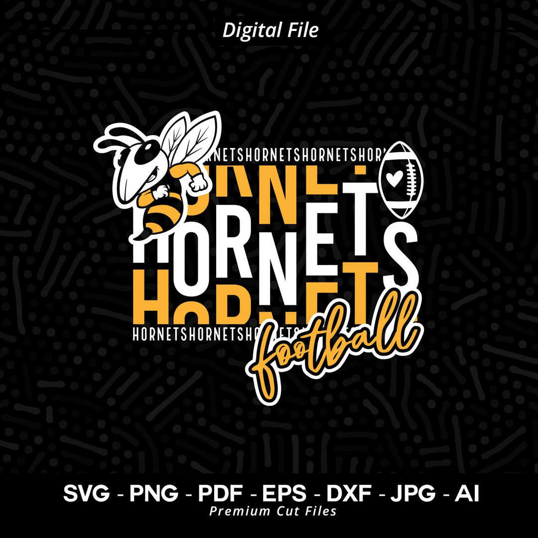Hornets Football SVG, Hornets Svg, Hornet Svg, Hornet Face Svg ...