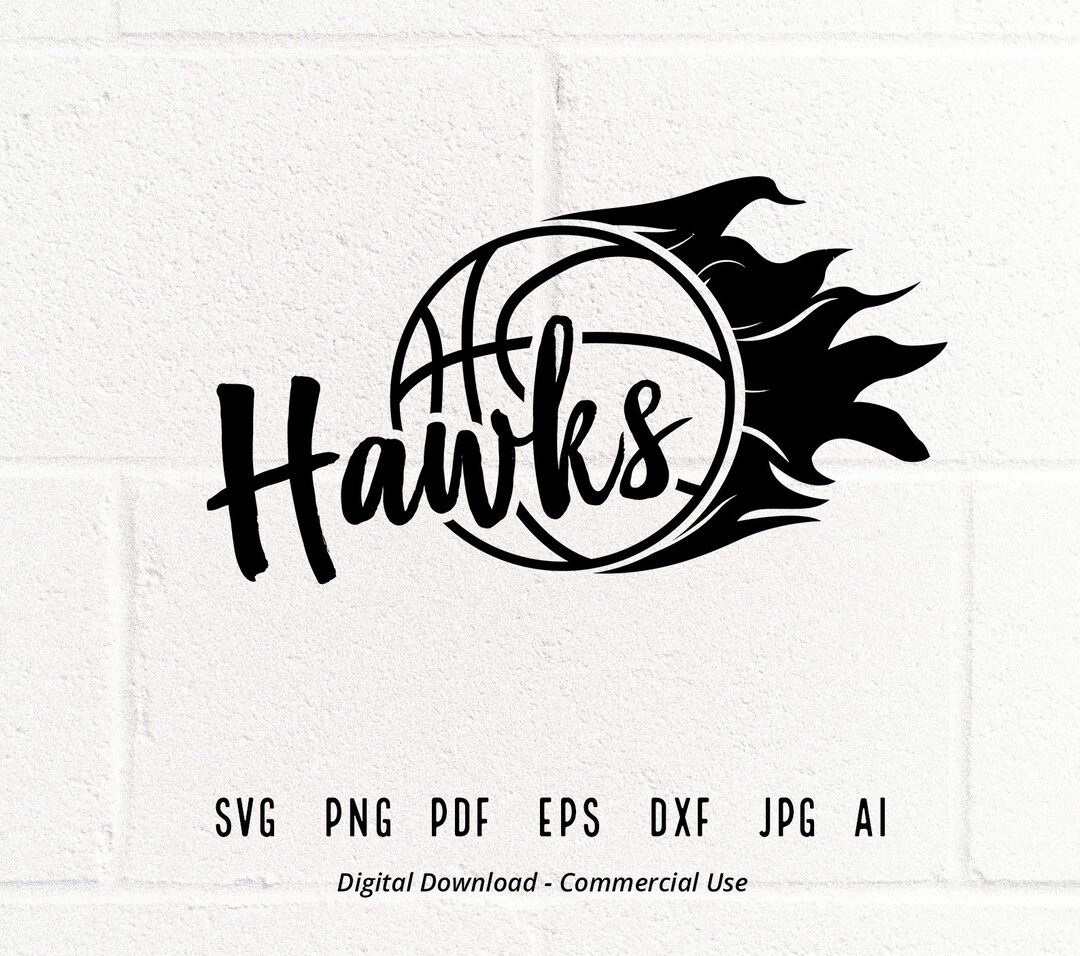 Hawk Basketball Svg, Hawk, Hawks, Basketball Svg, Png, Sublimation ...