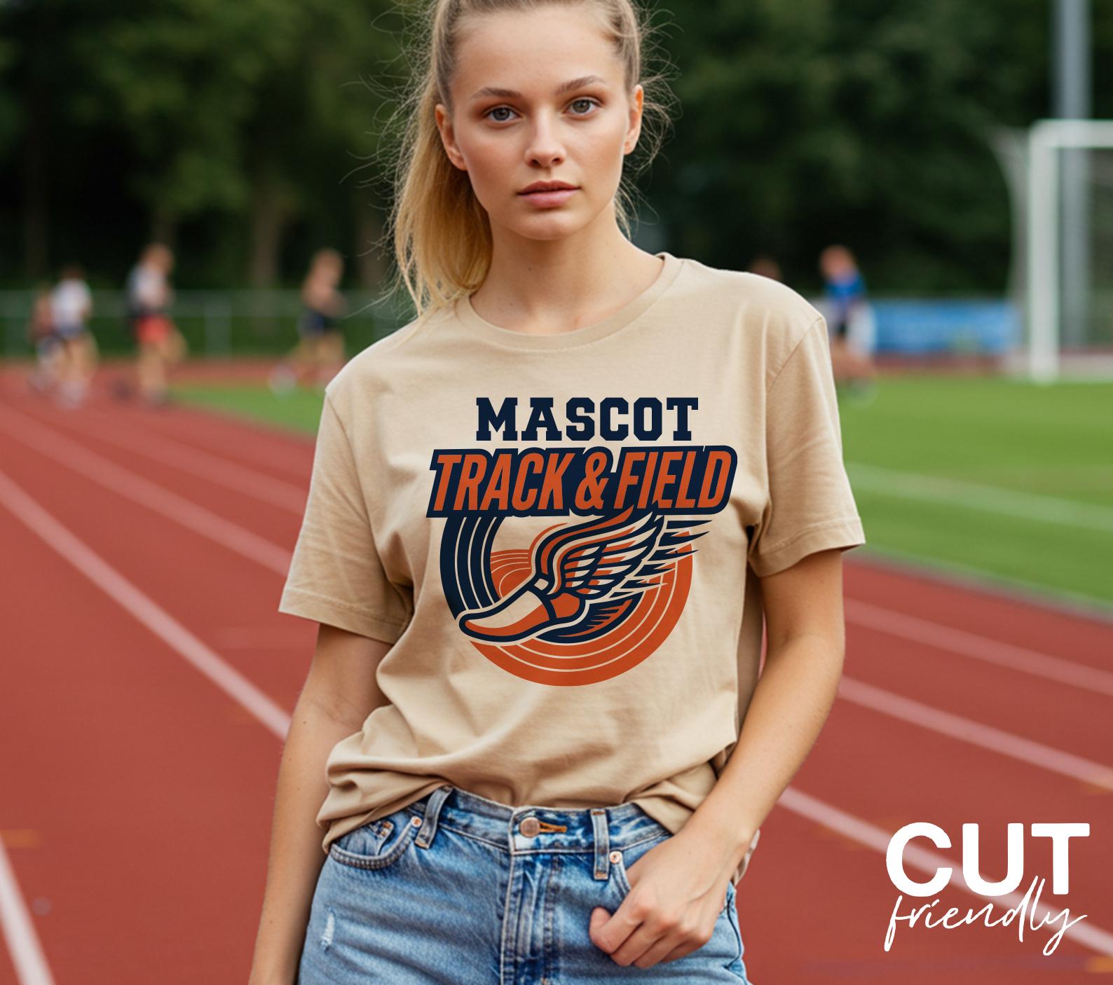 Editable Track and Field SVG Design, Team Name Template (digital ...