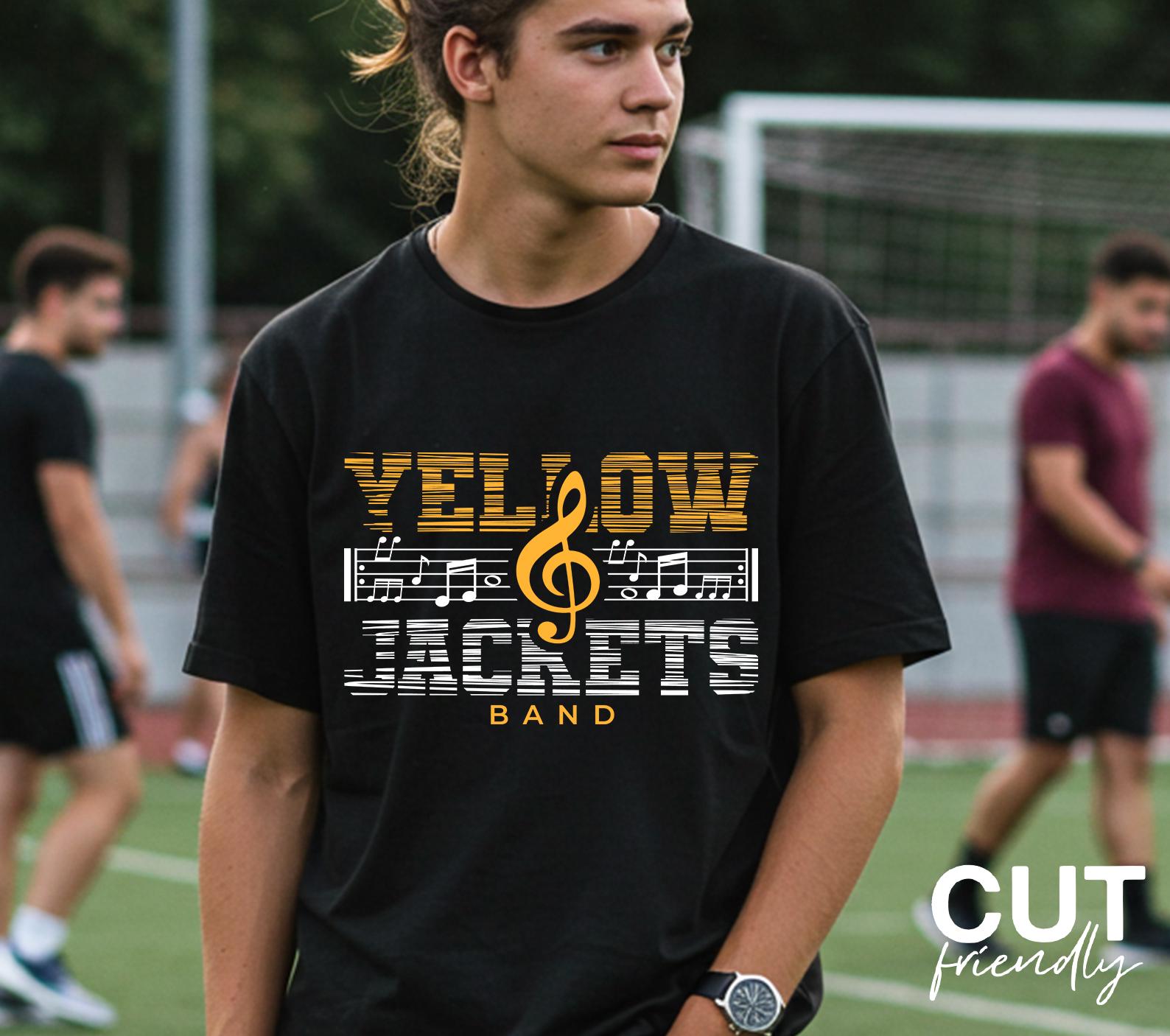 Yellow Jackets Band SVG PNG, Marching Band Mom Shirt Design (digital ...