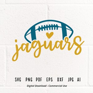 Jaguars SVG, Jaguars Mascot Svg, Jaguars Heart Svg, Jaguars School Team ...