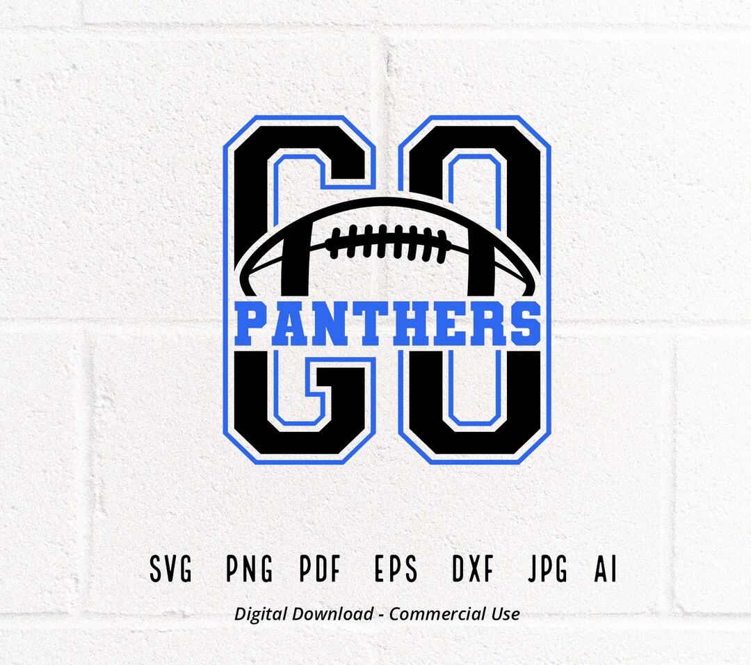 GO Panthers SVG, Panthers Mascot Svg, Panthers Svg, Panthers School ...