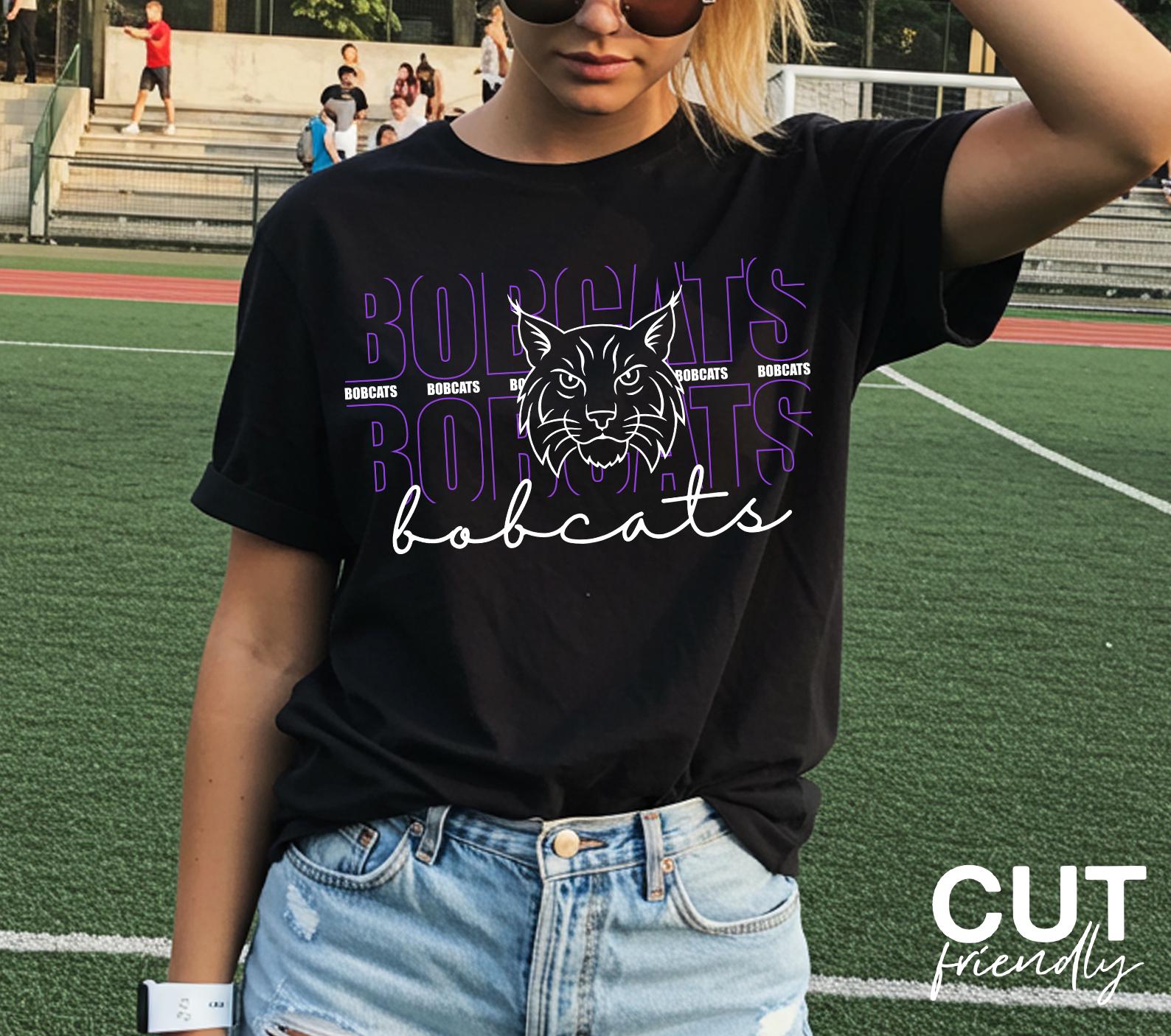 Bobcats Mascot SVG – Fierce Face, School Spirit Design (digital ...