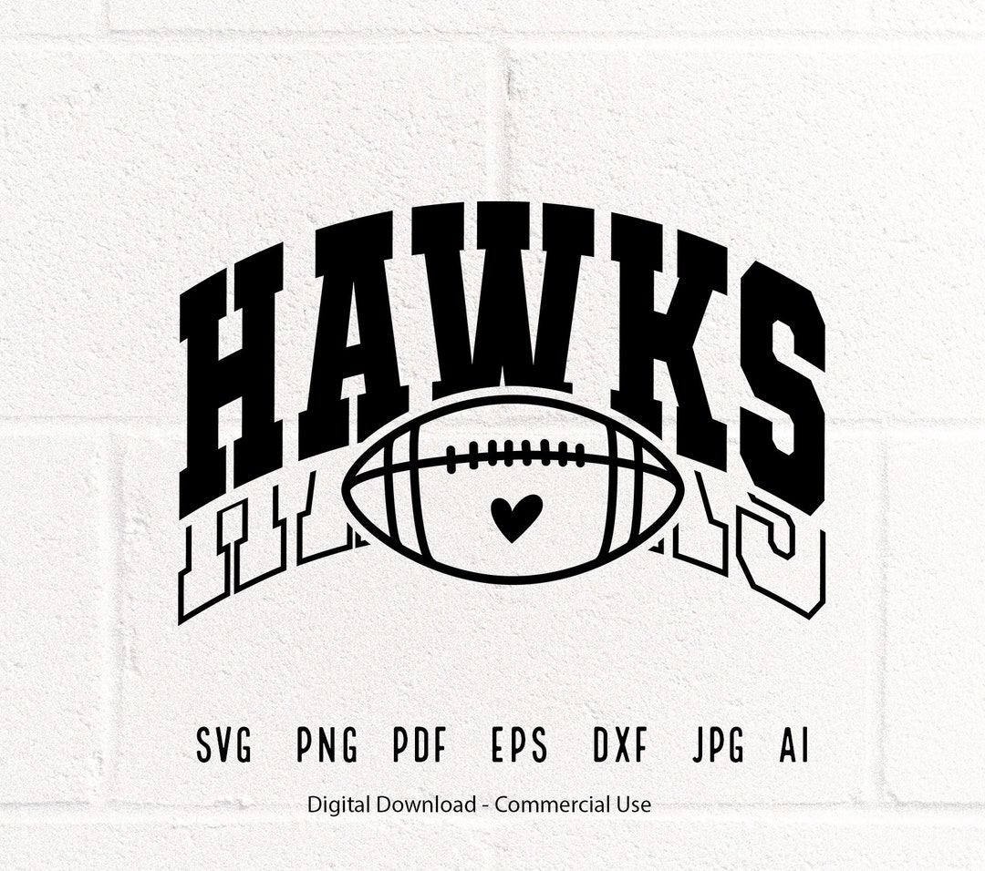 Hawk Football Svg, Hawk, Hawks, Football Svg, Png, Sublimation ...