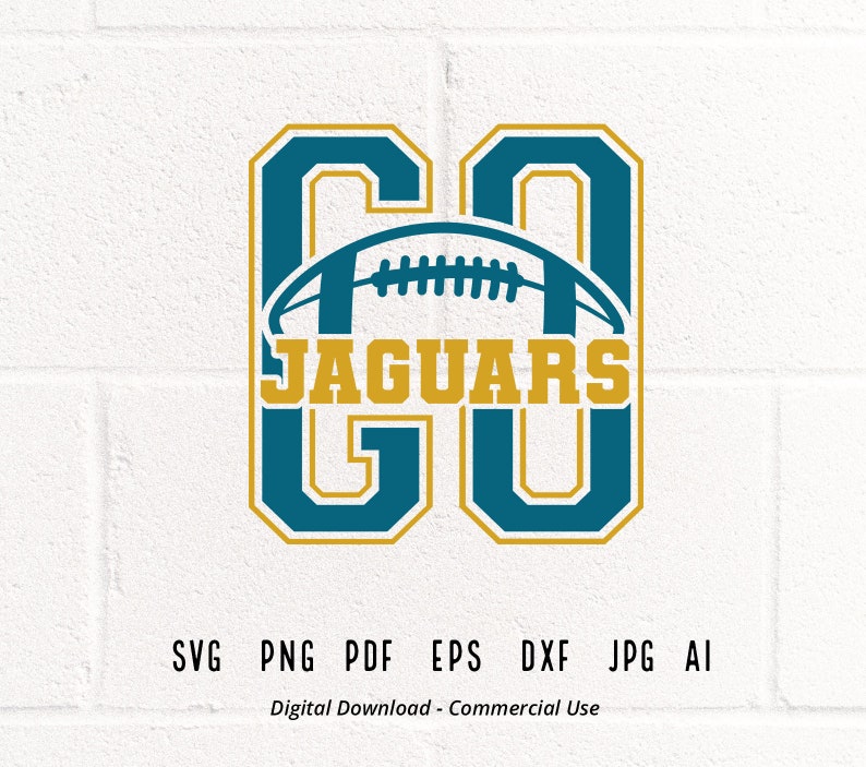 GO Jaguars SVG Jaguars Mascot Svgjaguars Svgjaguars School - Etsy