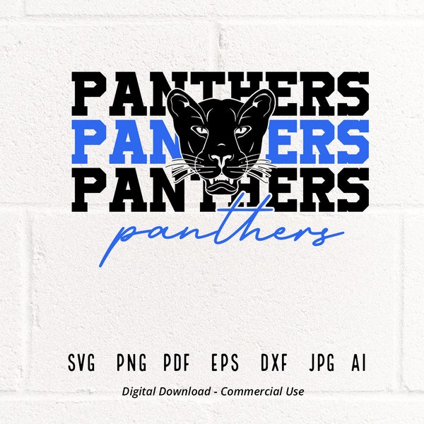 Panthers Svg - Etsy