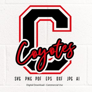 Coyotes SVG PNG, Coyotes Mascot Svg, Coyotes Cheer Svg, Coyotes Shirt ...