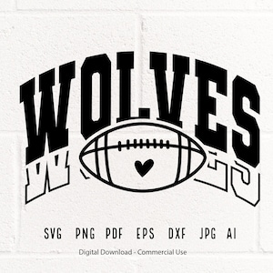 Wolves SVG PNG, Wolves Football Svg,wolves Mascot Svg,wolves Cheer Svg ...
