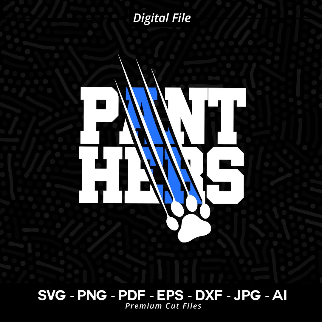 Panthers Paw SVG PNG, Panthers Svg, Panther Svg, Paw Claw Svg, Panthers ...