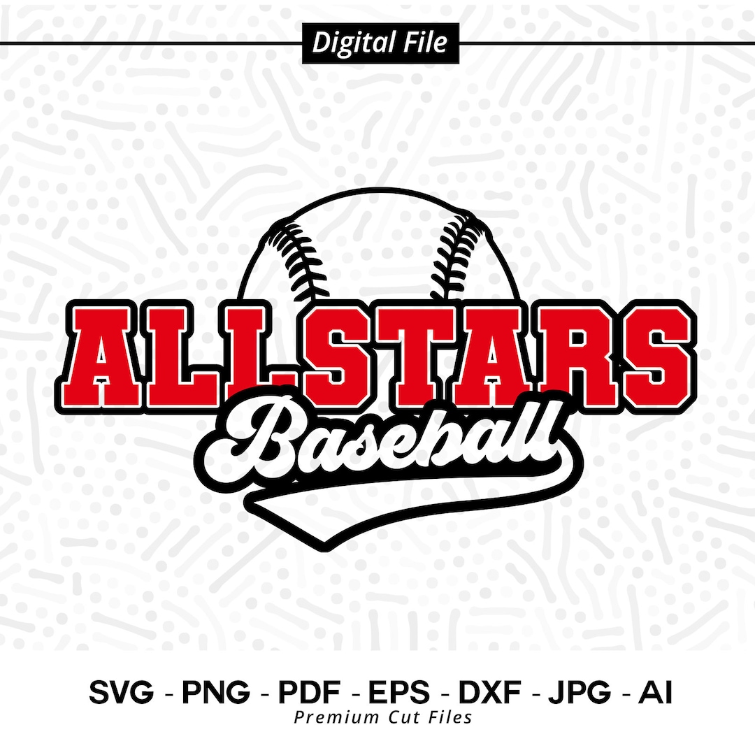 Baseball SVG PNG, Allstar Baseball, Allstar, Allstars, Baseball Svg ...
