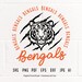 Bengals SVG PNG Bengals Face Svg Bengals Claw Svg Bengals - Etsy