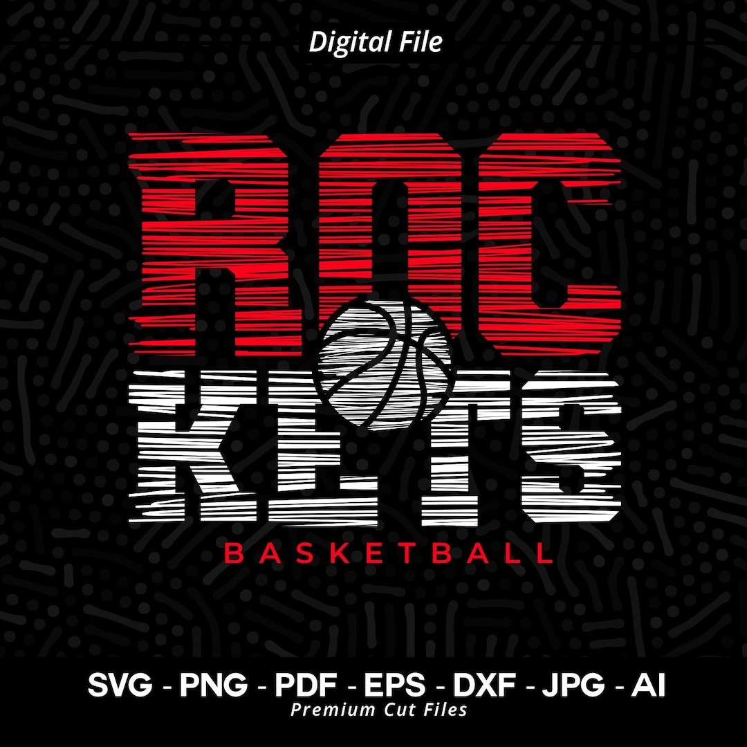 Rockets Basketball SVG PNG, Rockets Svg, Rocket Svg, Basketball Svg ...