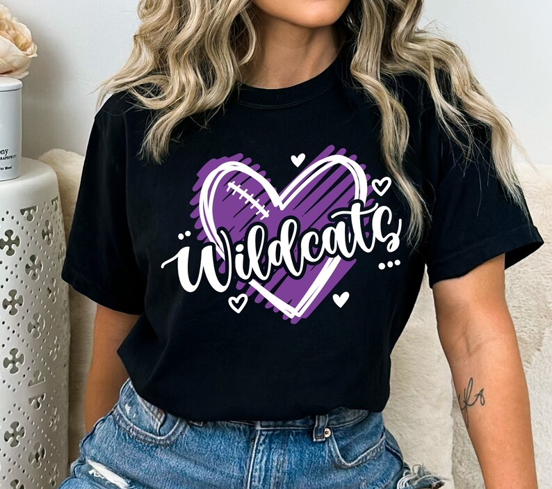 Wildcats SVG PNG, Wildcats Heart Svg, Wildcats Football Svg, Wildcats ...