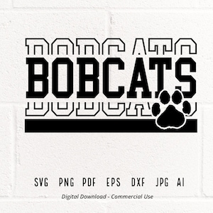 Bobcats SVG PNG, Bobcats Paw Svg, Bobcats Mascot Svg, Bobcats Cheer Svg ...