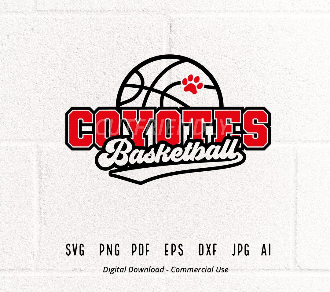 Retro Coyotes Basketball SVG PNG, Cricut, Shirt Design (digital ...