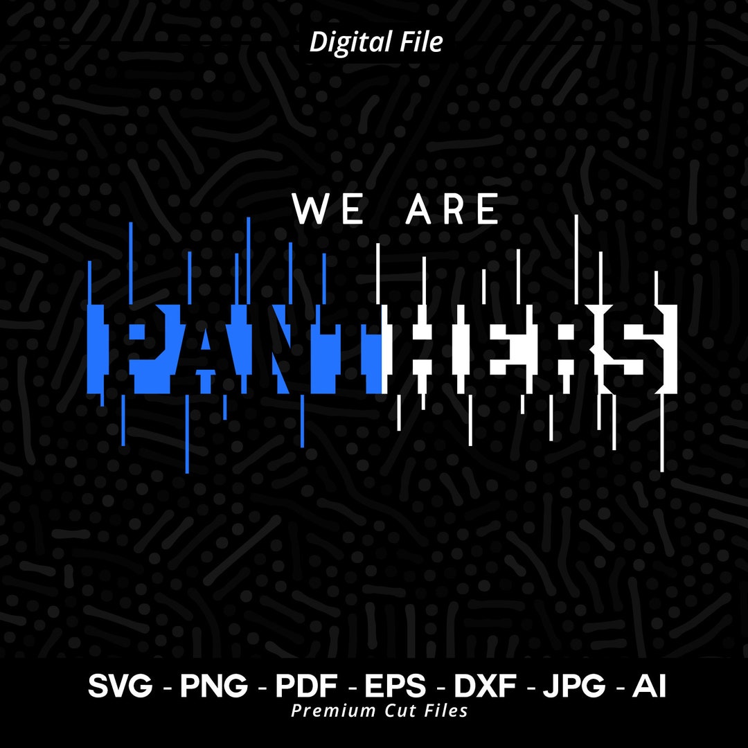 Panthers SVG PNG, We Are Panthers Svg, Panthers Typography Svg ...